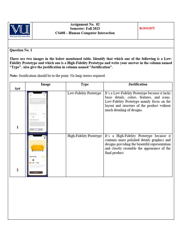 Cs408 Assignment 2 Solution Pdf Prototype Page Layout