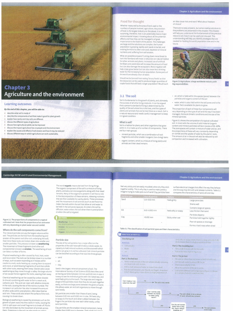 Textbook - Agriculture and The Environment (Igcse) | PDF