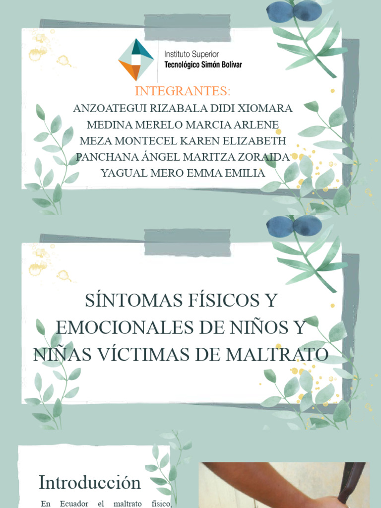 MALTRATO INFANTIL | Descargar gratis PDF | Abuso infantil | Violencia