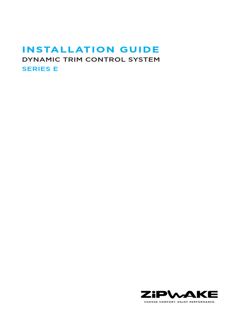2012111-Zipwake Series e Installation Guide En-R1a | PDF | Drill | Screw