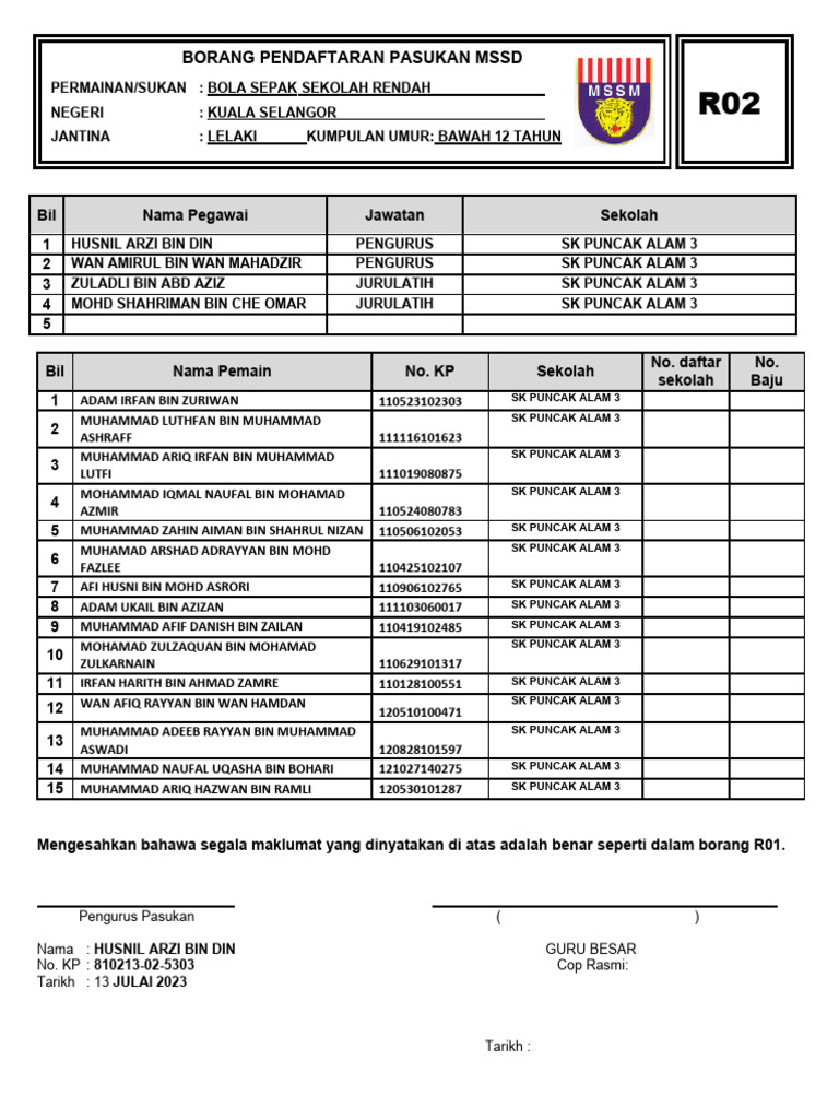 R02 Bolasepak 2022 | PDF