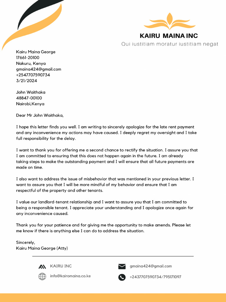 Serene Apartments Response Letter | PDF