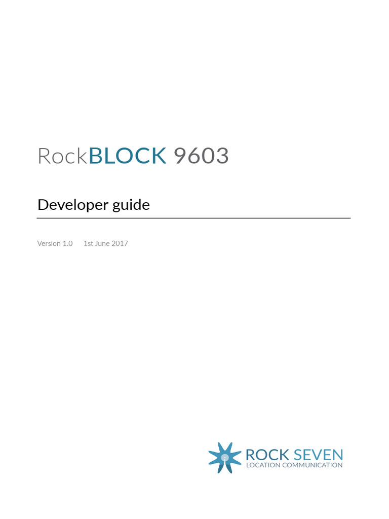 RockBLOCK 9603 Developer Guide | PDF | Computer Science ...