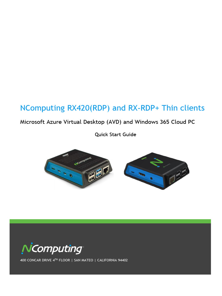 Getting started - RX-series thin clients for AVD and Windows 365_(EN)_138301 | Download Free PDF ...