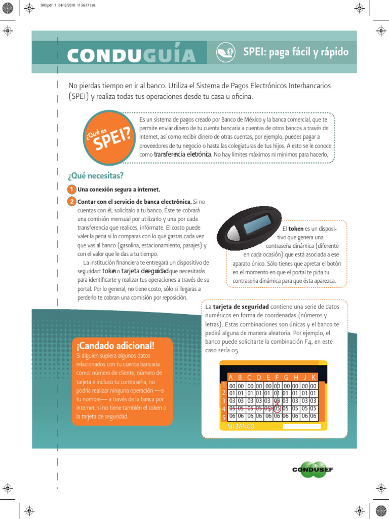 SPEI | PDF | Bancos | Transferencia bancaria