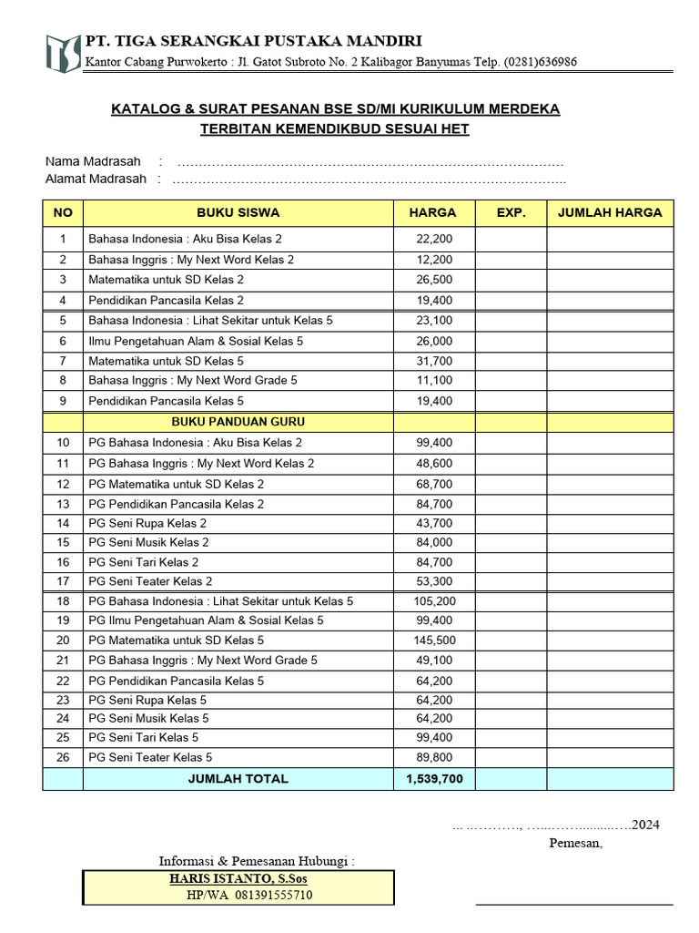 Katalog SP Mi Ikm 2024 | PDF