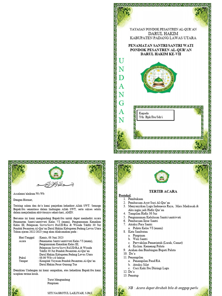 Undangan Wisuda | PDF