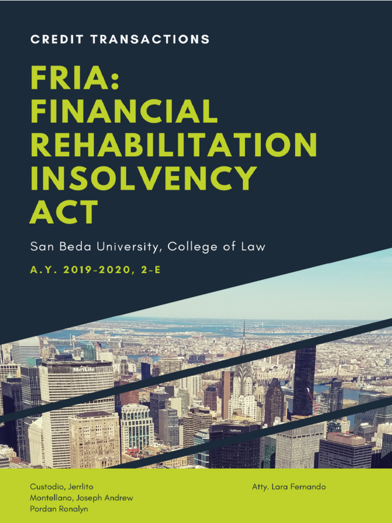 Fria and FLSP Rules | PDF | Bankruptcy | Liquidation