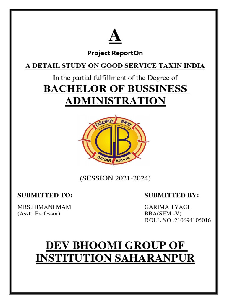 Project File 1 | Download Free PDF | Taxes | Value Added Tax