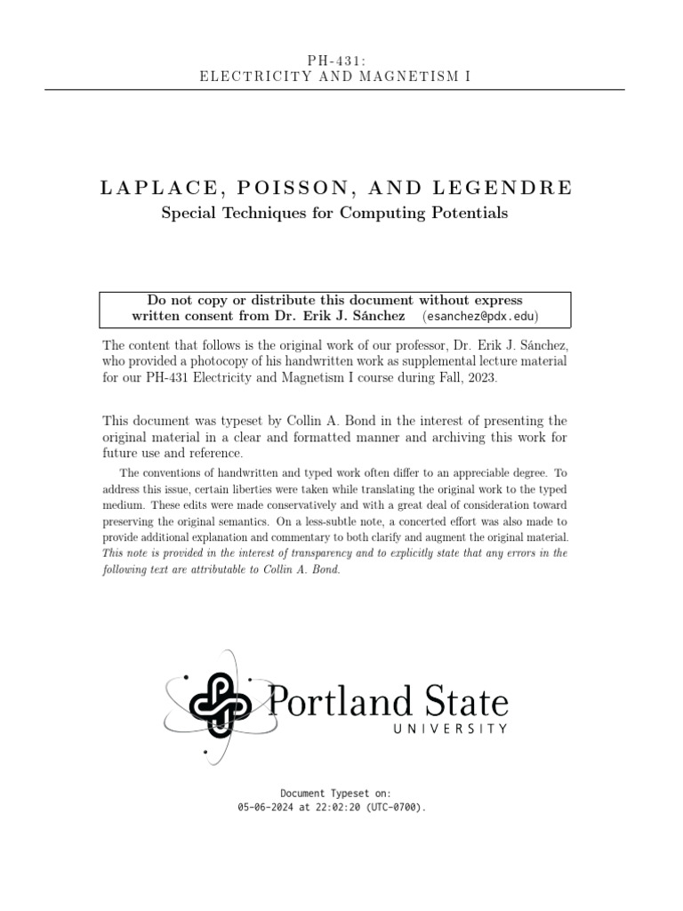 Poisson's Equation in p-n Junctions | PDF | Summation | Functions And ...