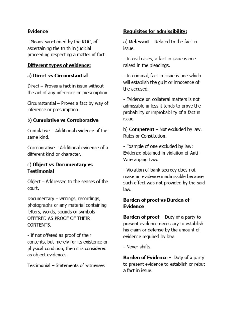 Evidence Reviewer | PDF | Hearsay | Evidence (Law)
