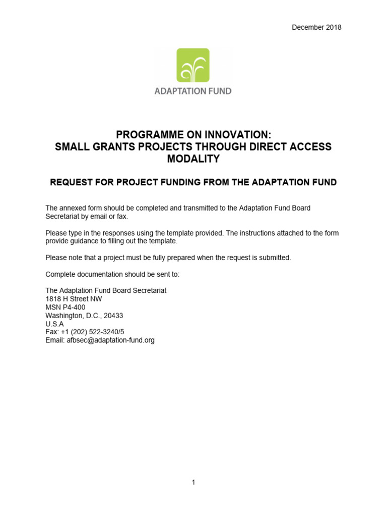 OPG NIE SG Innovation Project Proposal Template Nov2018 - Final | PDF ...