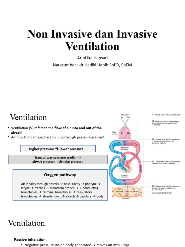 Invasive vs Non-Invasive Ventilation | PDF | Lung | Breathing