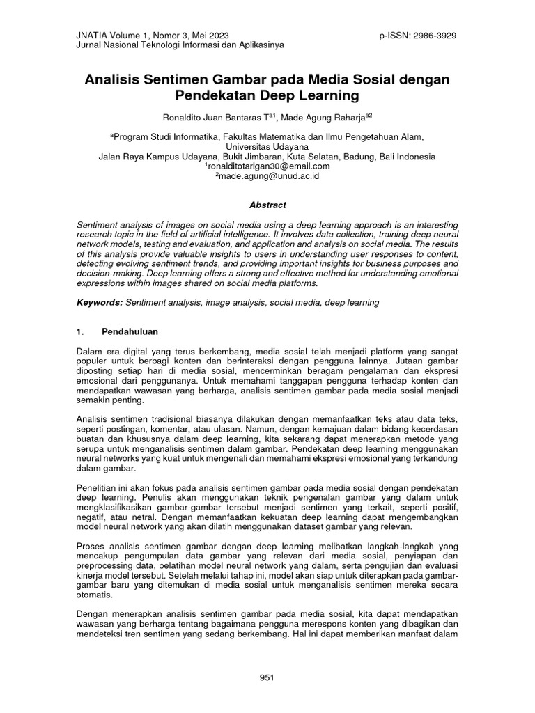 Analisis Sentimen Gambar Pada Media Sosial Dengan Pendekatan Deep ...