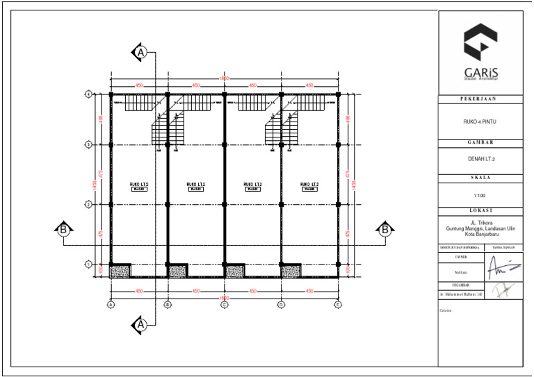 Denah Ruko Lantai 2 | PDF