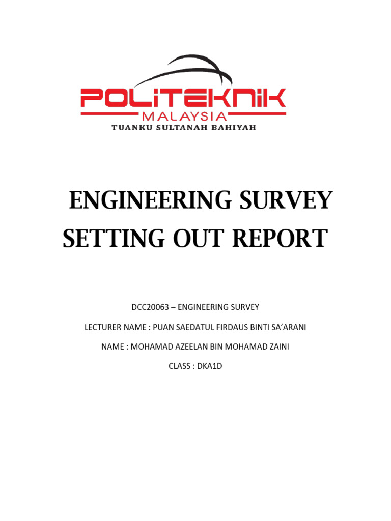 Introduction of Setting Out | PDF | Surveying | Metrology