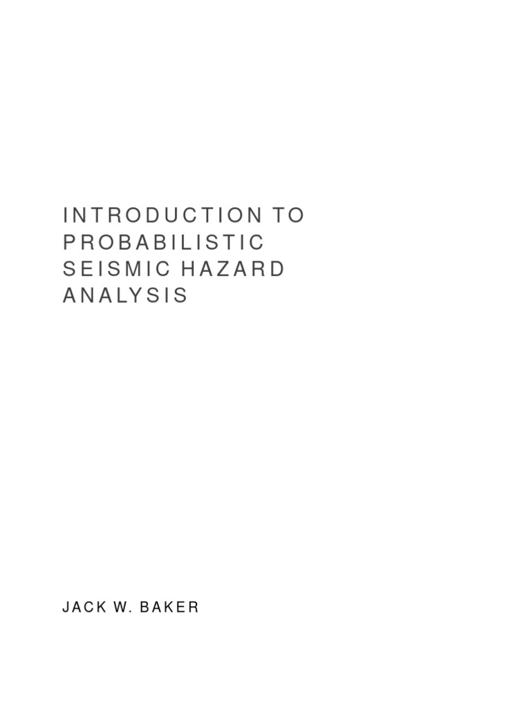 Baker 2013 Intro Psha v2 0 | PDF | Moment Magnitude Scale | Earthquakes