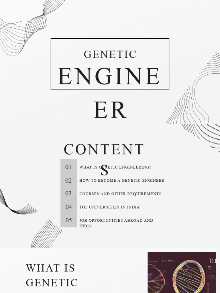 Information For Becoming A Genetic Engineer | PDF | Genetic Engineering ...