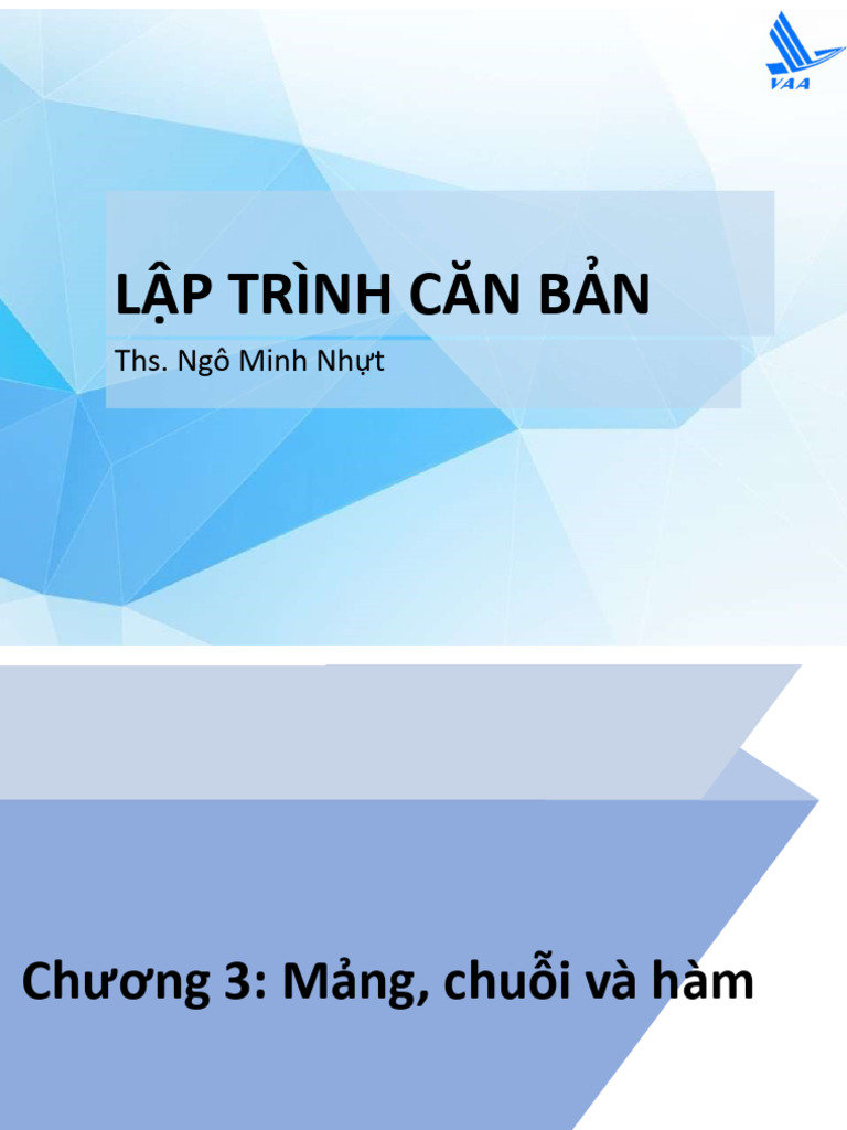 Chapter 03 Basic Coding C++ in Vietnamese | PDF