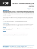 30-2003 Product Sheet - Eagle's Minimum Essential Medium (EMEM) | PDF ...