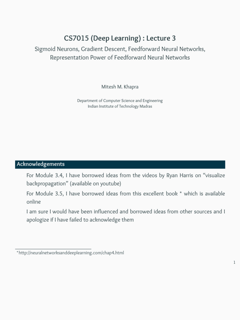 Lecture3_Gradient Descent_IITM_23-1-200 | Download Free PDF ...