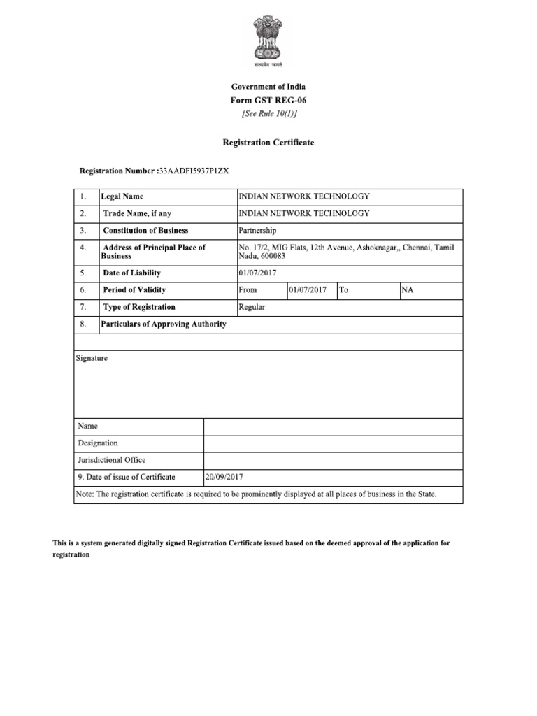 Declaration of GST & Documents | PDF | Invoice | Taxes