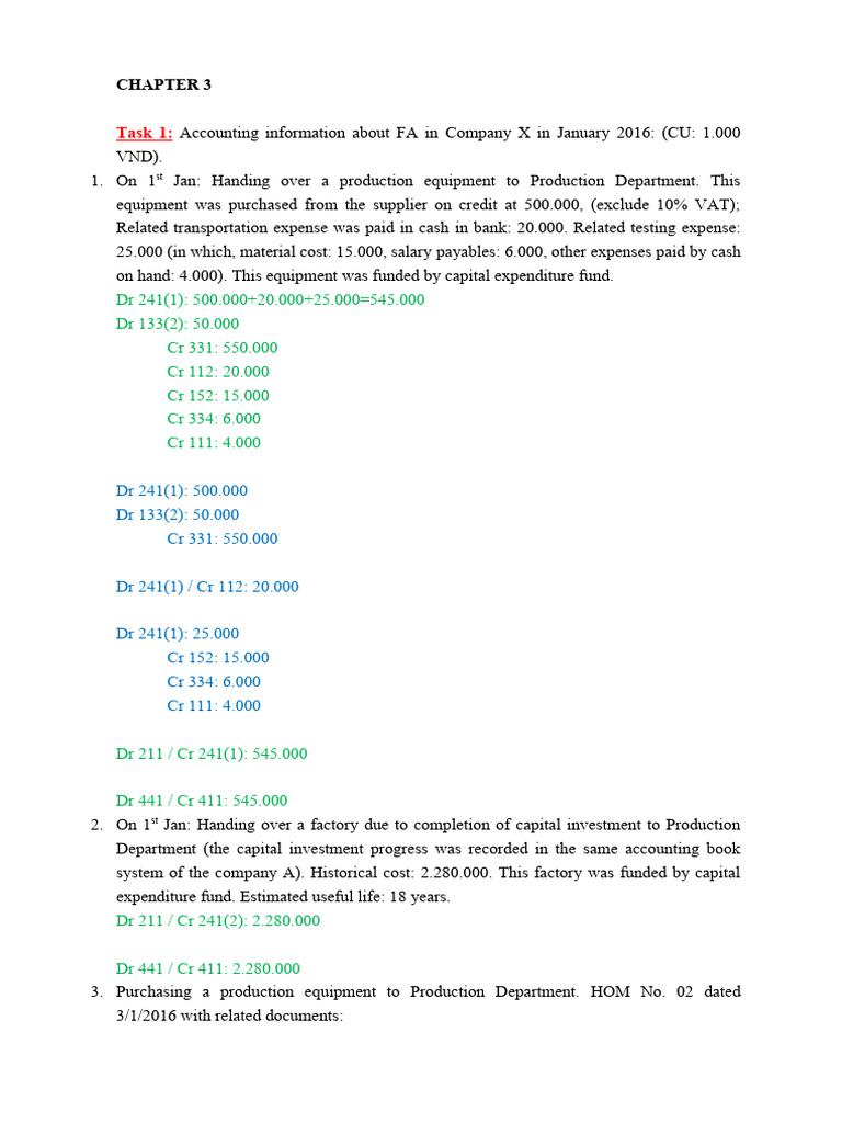 Answer Guidance For c3 | PDF | Depreciation | Expense