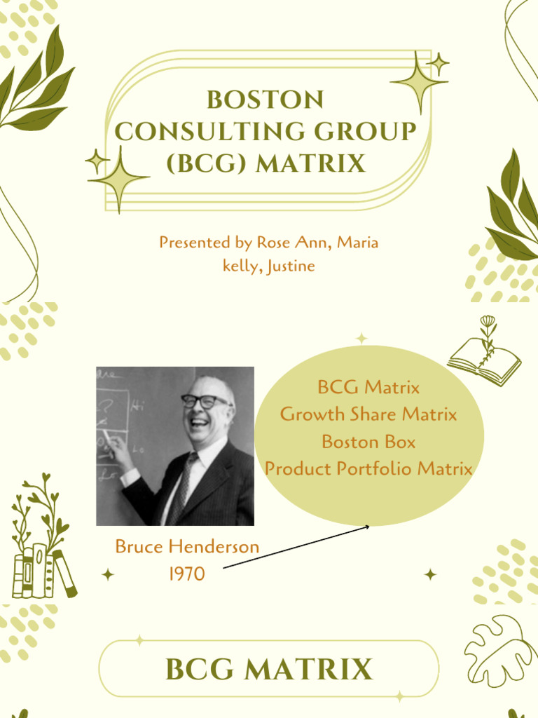 BCG_MATRIX_PPT | PDF | Business Process | Private Sector