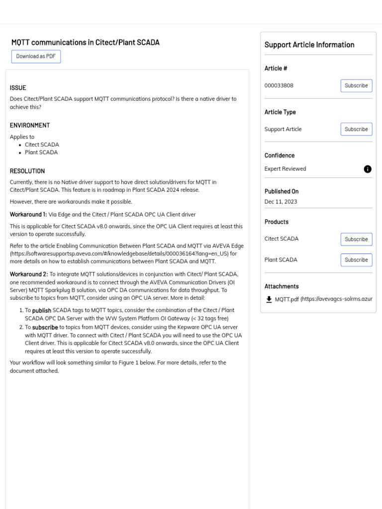 Plant Scada Mqtt 2 Pdf Scada Software 