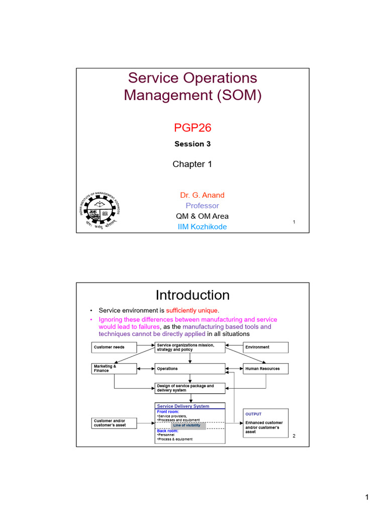 PGP26-SOM-3-Nature of Service | PDF | Goods | Demand