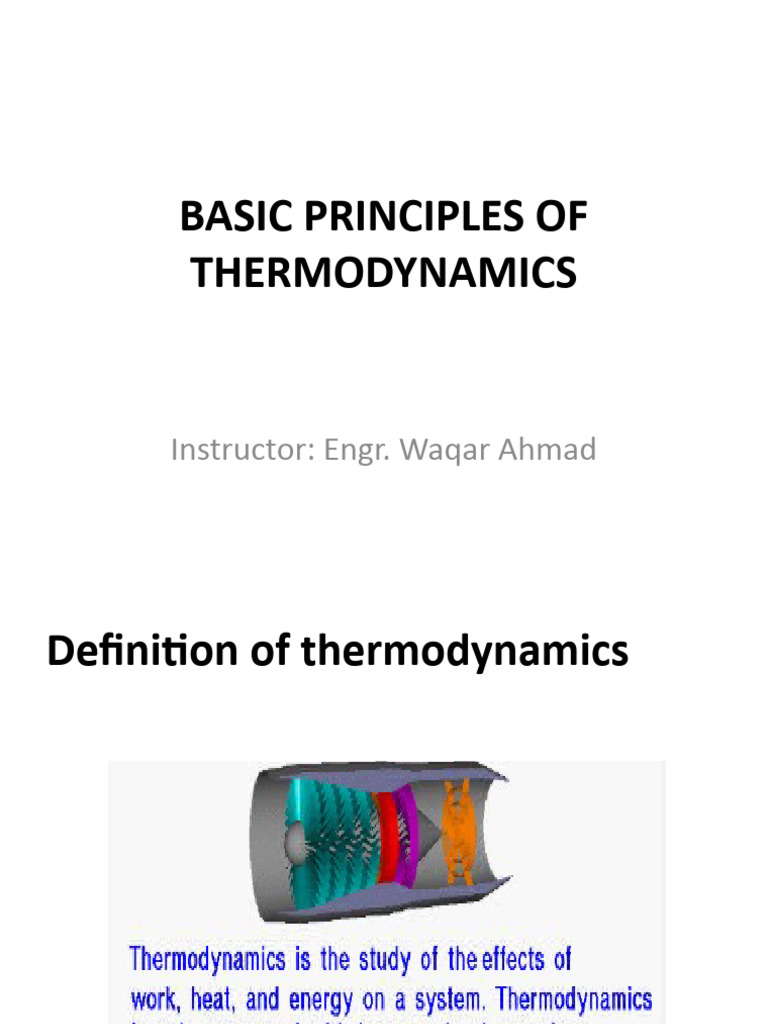 Principles of Thermodynamics Explained | PDF