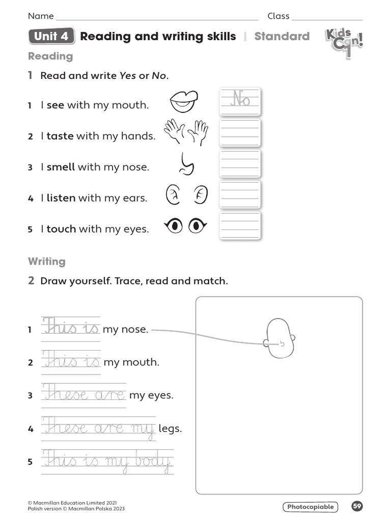 59 Kids Can 1 TRF U4 Reading and Writing Skills Standard | PDF | Career & Growth