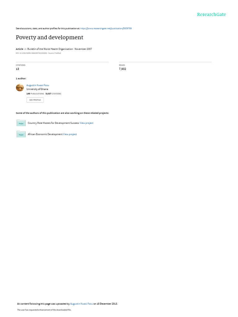 Poverty_and_development | Download Free PDF | Poverty | Poverty & Homelessness