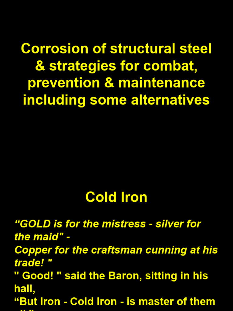 Corrosion of Structural Steel and Strategies | PDF | Stainless Steel ...