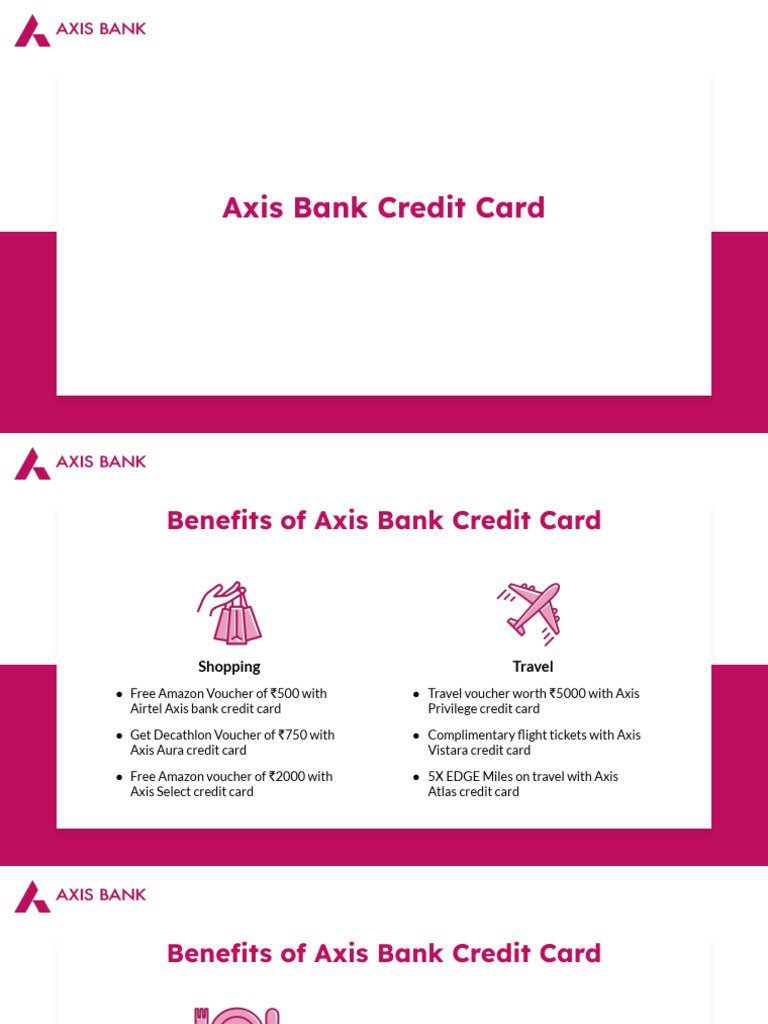 Axis Bank Credit Card | PDF | Credit Card