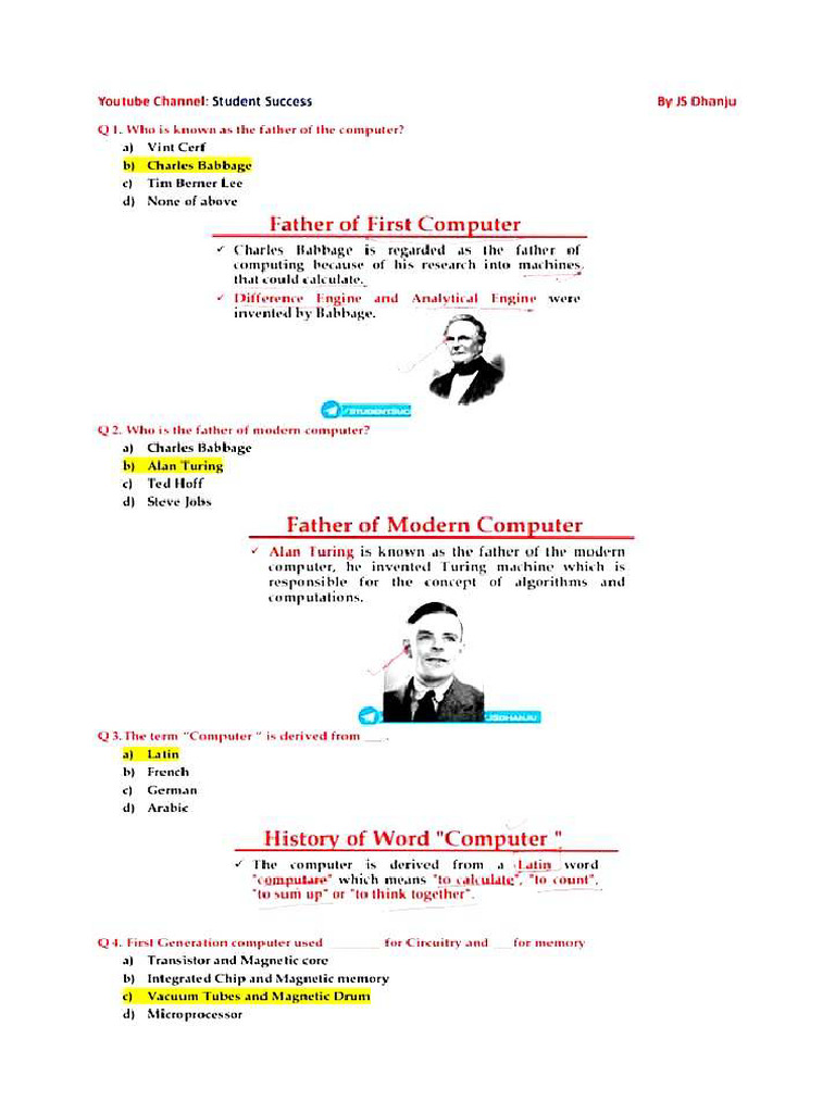 Computer Mcqs With Explanation | PDF