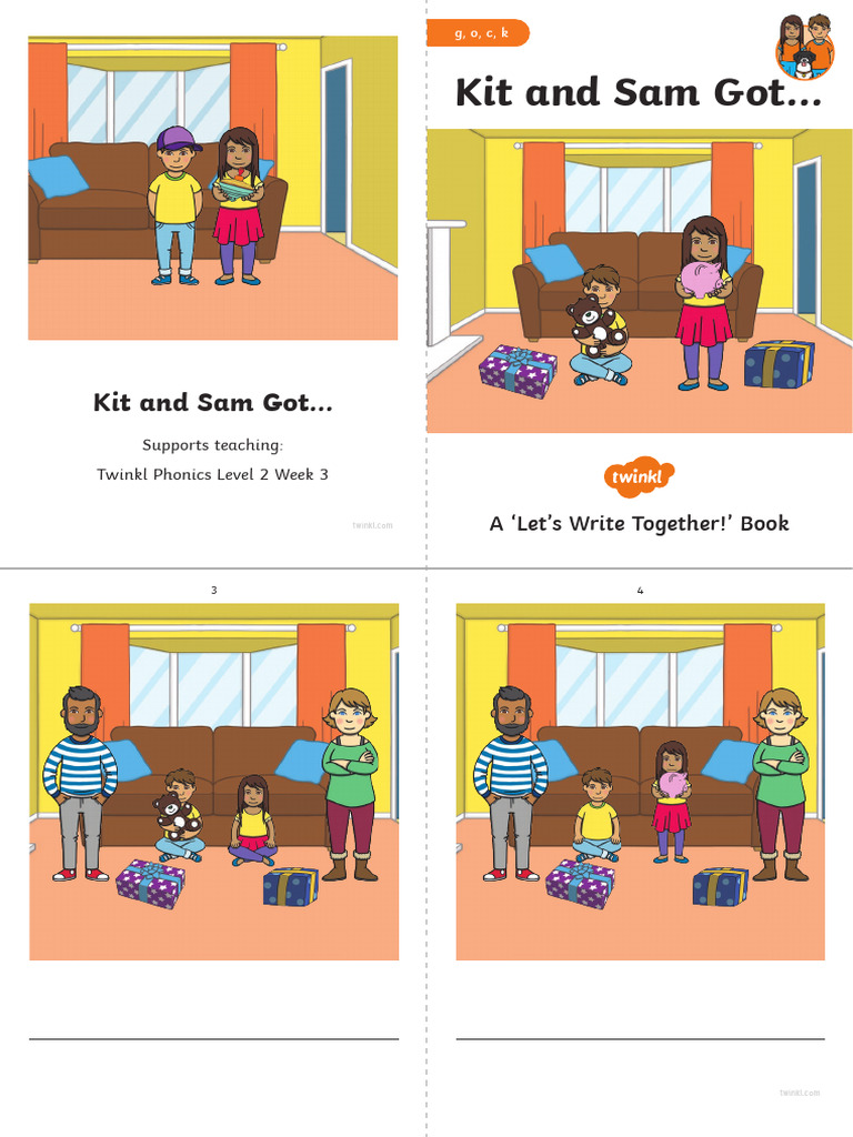 Level 2 Week 3 Writing Minibook Kit and Sam Got... | PDF