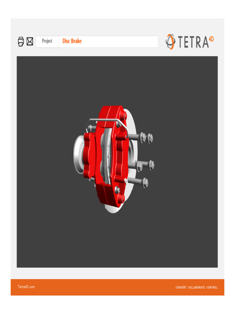 3D PDF Sample Disc Brake | PDF