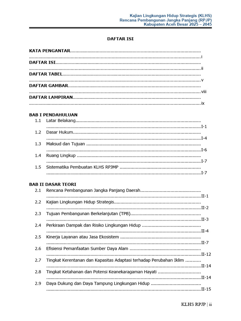 DAFTAR ISI, TAbel, Gambar | PDF