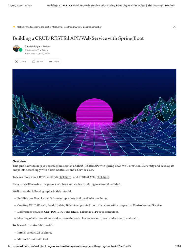 Spring Boot CRUD API Guide | PDF | Class (Computer Programming) | Databases