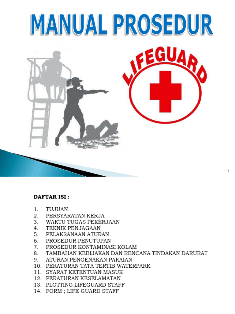 Manual Prosedur Lifeguard | PDF | Bisnis | Griya & Taman