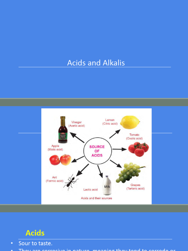 Acids and Alkalis | PDF | Acid | Ph