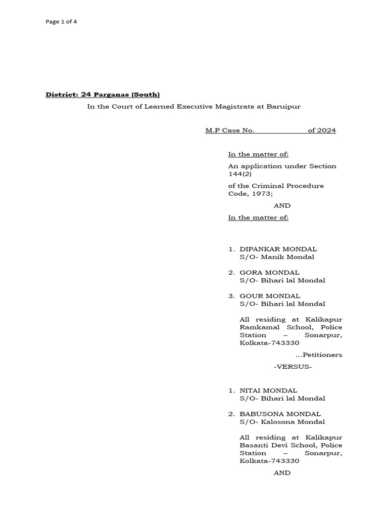 144 draft syed kafil | PDF | Public Law | Common Law