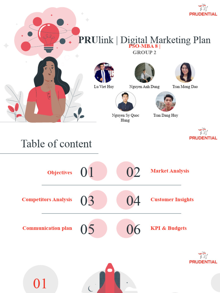 PRUlink Digital Marketing Strategy | PDF | Insurance | Social Media