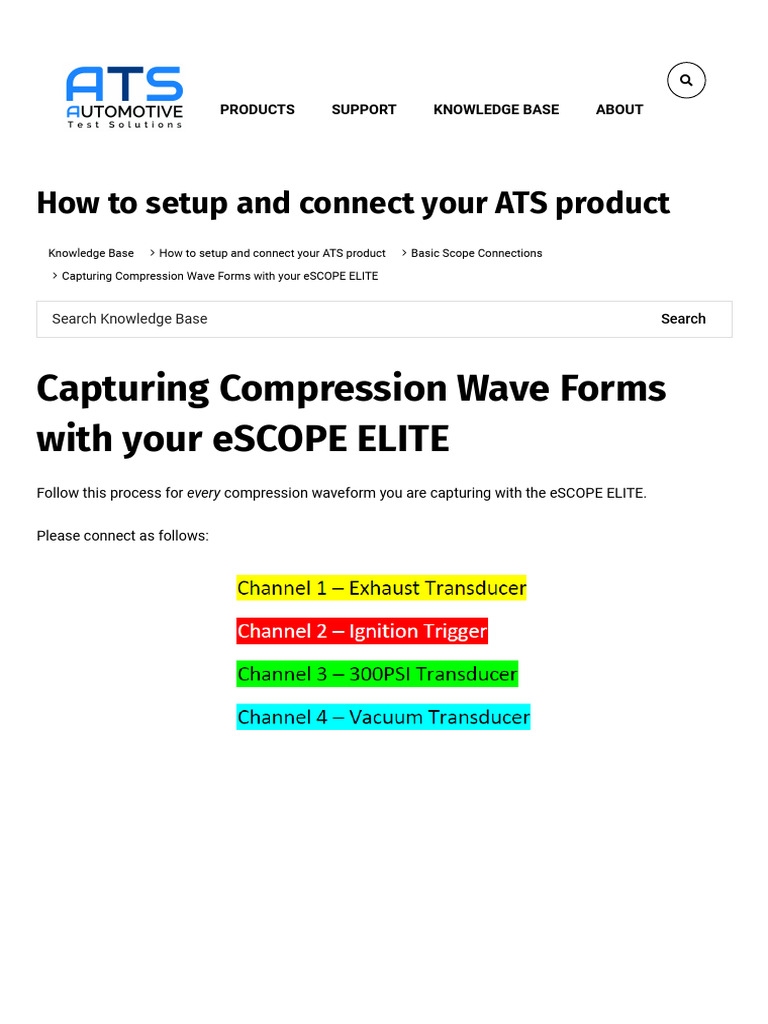 Capturing Compression Wave Forms With Your eSCOPE ELITE - Automotive ...