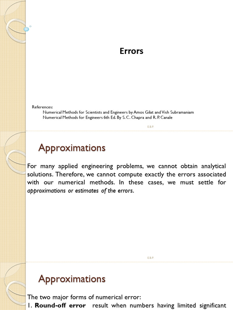 Numerical Methods Module 2 - Errors | Download Free PDF | Numerical Analysis | Significant Figures
