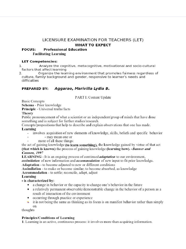 Facilitating Learning Pdf