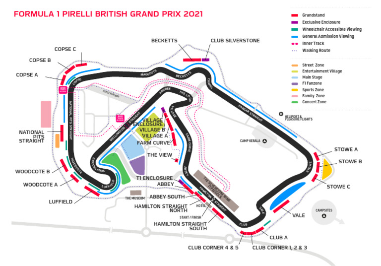 Silverstone F1 2021 Event Map | PDF | Auto Races | Grand Prix Race Reports