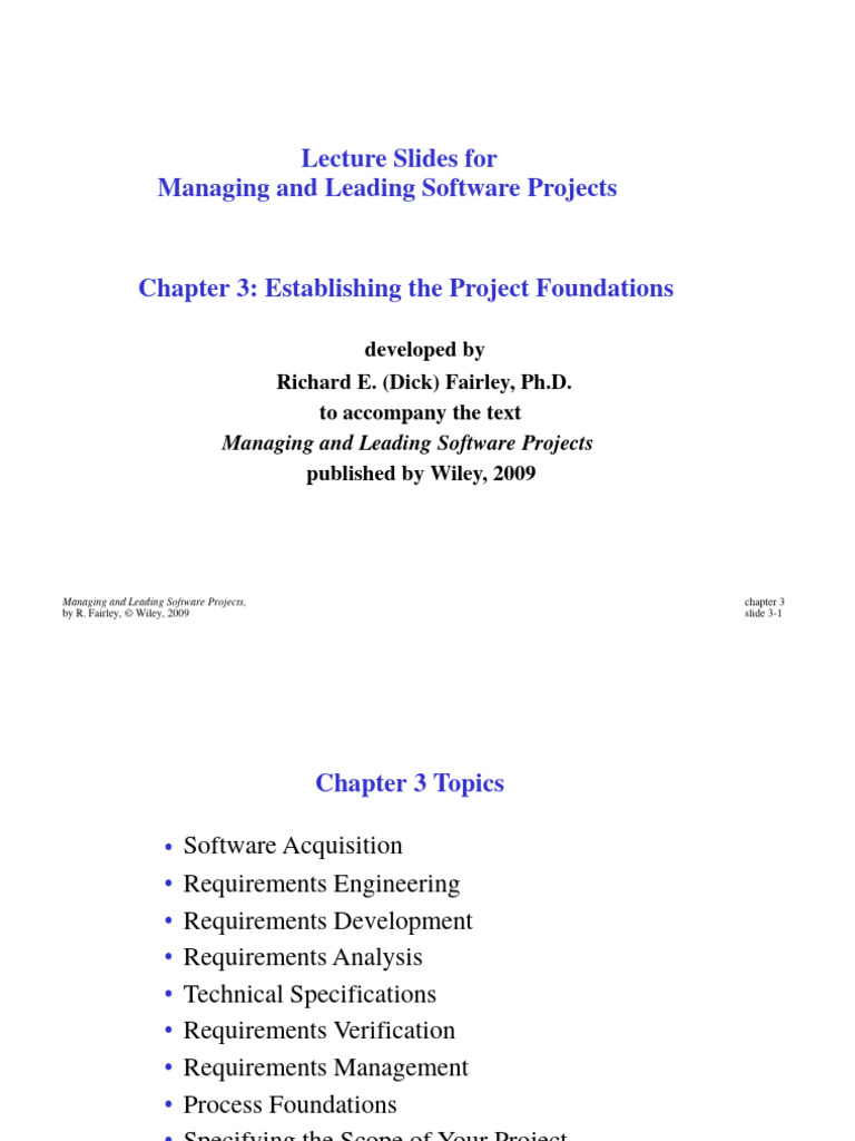 CH 3 | PDF | Use Case | Specification (Technical Standard)