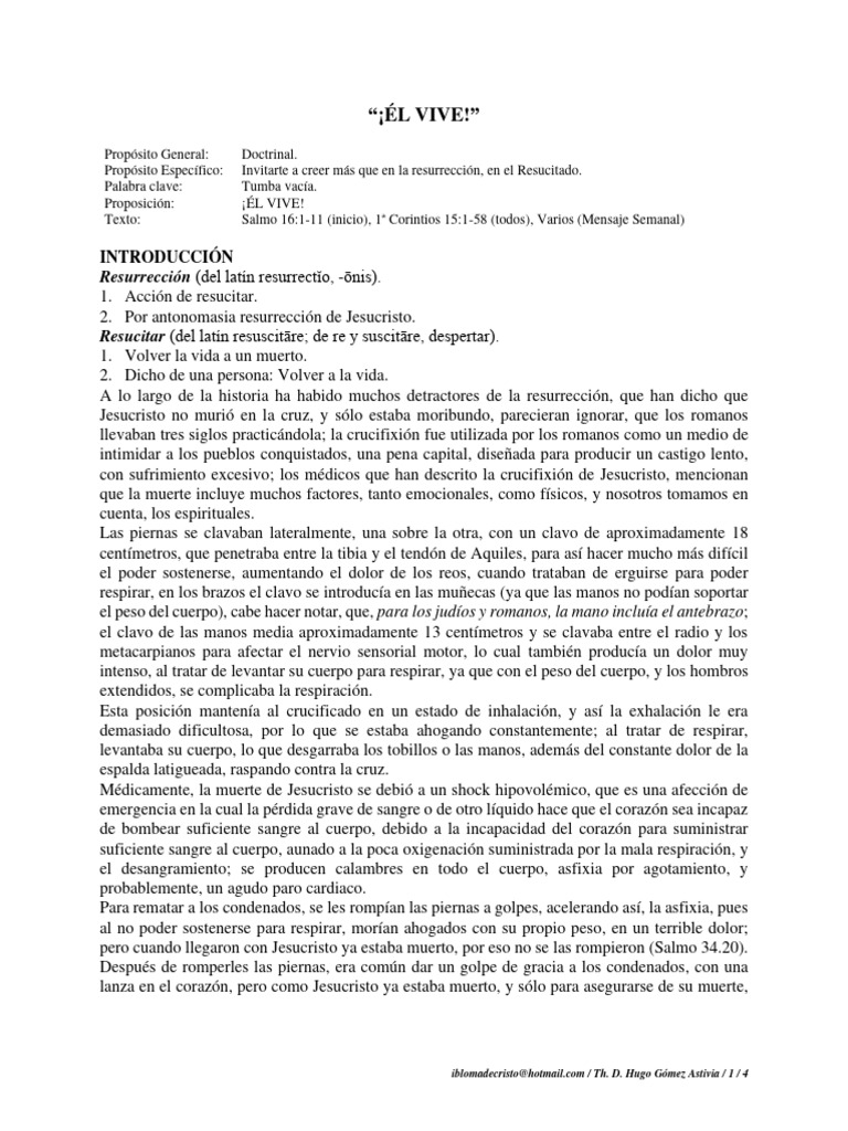 13 ÉL Vive | PDF | Pascua de Resurrección | La resurrección de Jesús